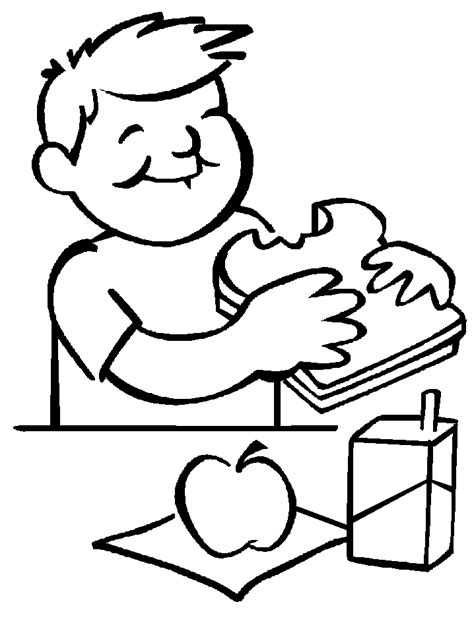 Lunch Images Coloring Pages And Coloring Book