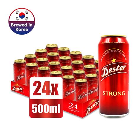 Dester Strong 24x500ml Can Dester Beer Beer Beer Cider Alcoholic Beverage Shopee Singapore
