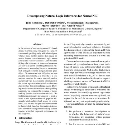Decomposing Natural Logic Inferences For Neural Nli Acl Anthology