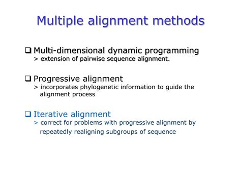 ppt 1 month practical course genome analysis lecture 5 multiple sequence alignment powerpoint