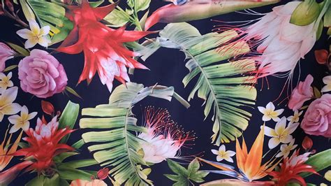 Jungle Velvet Upholstery Fabric Tropcal Velvet Fabric Jungle Velvet