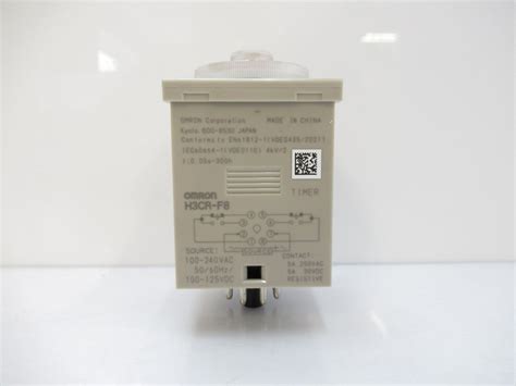 H3cr F8 Omron Solid State Twin Timer 8 Pins 5a 250v Ac