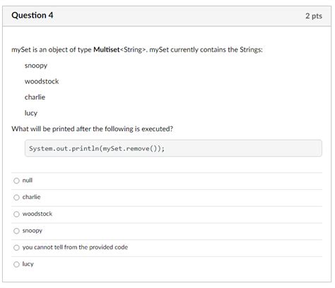solved myset is an object of type multiset myset currently