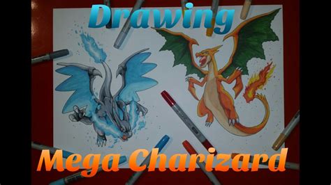 How To Draw Shiny Mega Charizard X Hi Guys In This Video I Show You All How I Draw Greninja