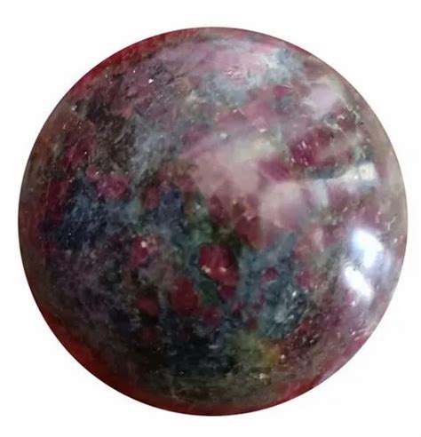Green And Pink Ruby Zoisite Sphere Shape Round Size 50 55 Mm At 1700 Kg In Khambhat