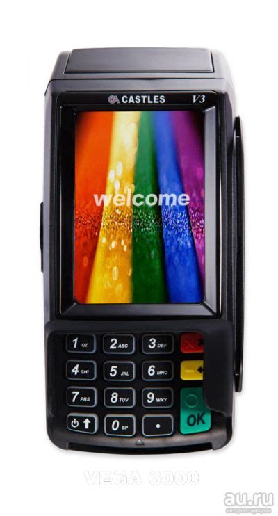 Стационарный Pos терминал Castles Vega3000 Countertop для эквайринга Новый в упаковке арт 112