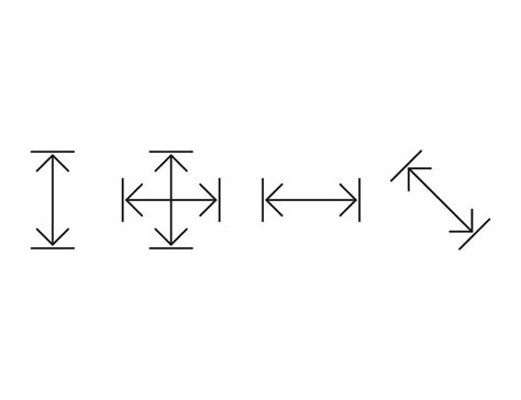 Arrows Height Width Dimensions Icon Illustration 48784373 Vector Art At Vecteezy