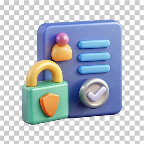 3d Personal Online Account Approved Checkmark Unlock Signin Icon