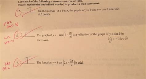 solved label each of the following statements as true or