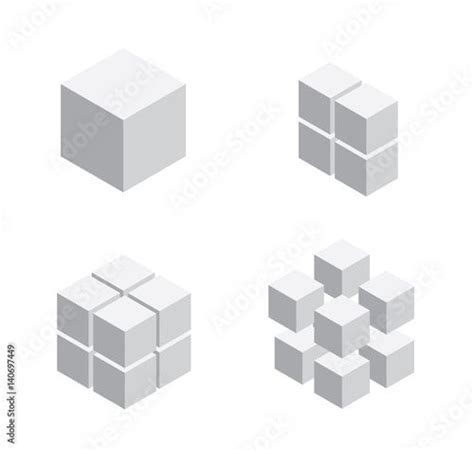 Isometric Cubes For D Designing