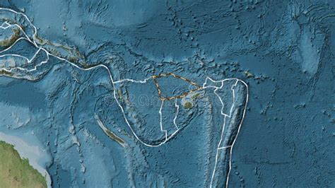 Balmoral Reef Plate Dashed Fahey Topografic Stock Illustration Illustration Of Subduction