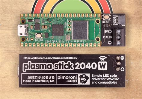 Plasma Stick 2040 W เพิ่มตัวควบคุม Rgb Led Strip ให้บอร์ด Raspberry Pi Pico W Cnx Software