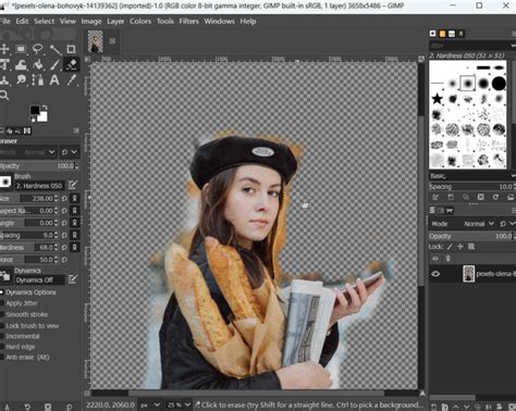 김프에 대한 쉬운 가이드 배경을 투명하게 만드는 방법