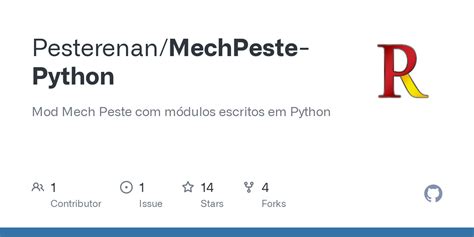 Github Pesterenan Mechpeste Python Mod Mech Peste M Dulos Escritos Em Python