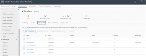 Cloud Assembly Add External Kubernetes Cluster Hybridcloudlabs