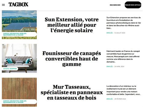 Tagbox fr L annuaire en ligne spécialisé pour booster votre présence en ligne
