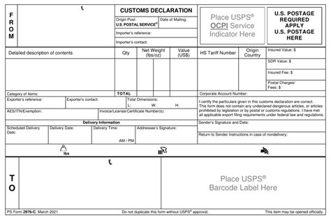 Ps Form 2976 C Fill Out Sign Online And Download Printable Pdf Templateroller