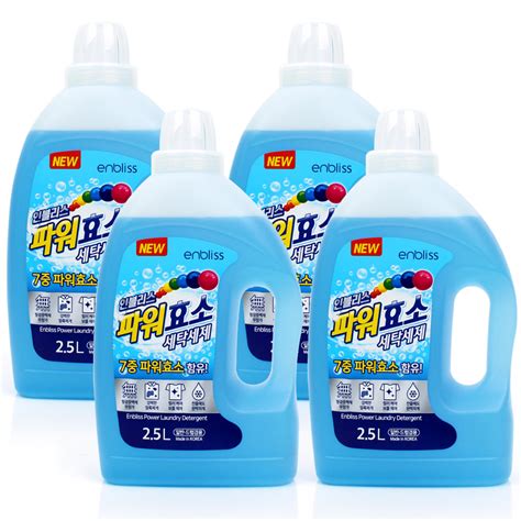 인블리스 파워효소 세탁세제 2 5l X4개 이랜드몰