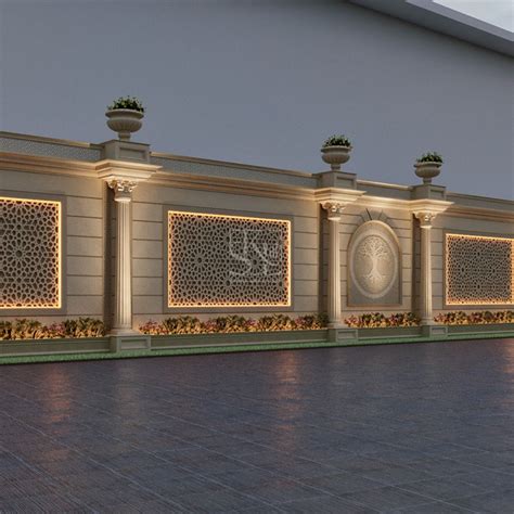 Classical Boundary Wall Design Elegance Meets Functionality In