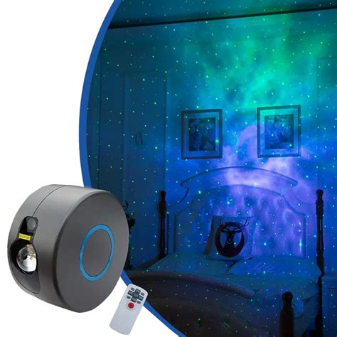 Sharelife 라운드 Rgb 오로라 풀 컬러 Led 혼합 녹색 레이저 별 프로젝터 무대 조명 홈 파티 벽 무드 램프 R Starsky