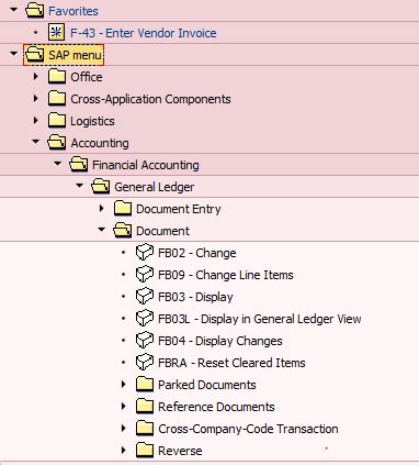 Display TCode In SAP Menu Path