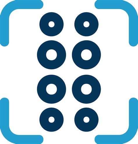 Reorder Dots Vertical Line Blue Two Color Icon 41939379 Vector Art At