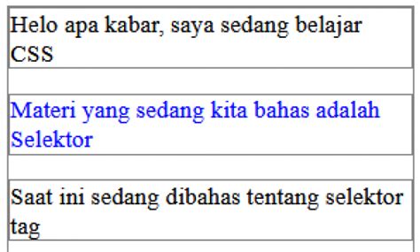 Tutorial Css 3 Selector Property Dan Value Pada Css