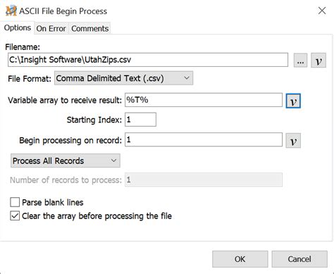 Advanced ASCII Text File Process