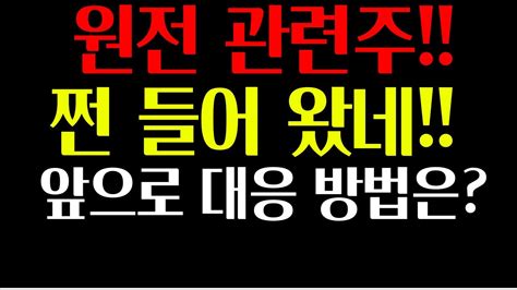 에너지 원전 관련주 급등한 이유는 한신기계보성파워텍두산중공업일진파워우리기술서전기전에너토크한전산업 주식 초보 종목 대응 방법 22312 Youtube