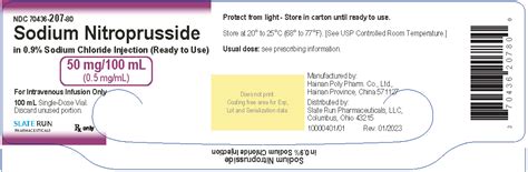 Sodium Nitroprusside Package Insert Drugs Com