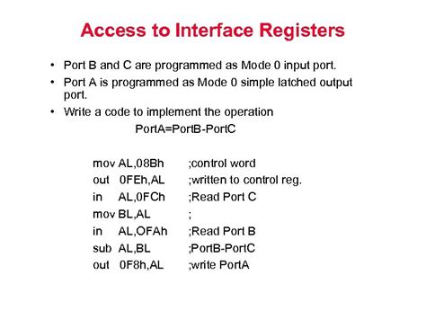 Microprocessors 8255 Ppi Programmable Peripheral Interface Outline
