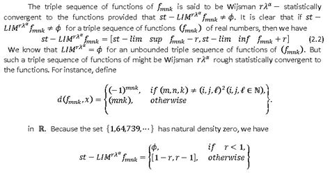 Wijsman Rough Î Statistical Convergence Of Order Î± Of Triple Sequence Of Functions