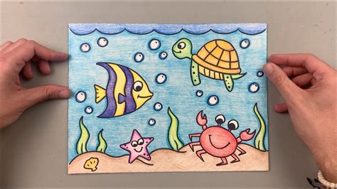How To Draw Ocean Theme