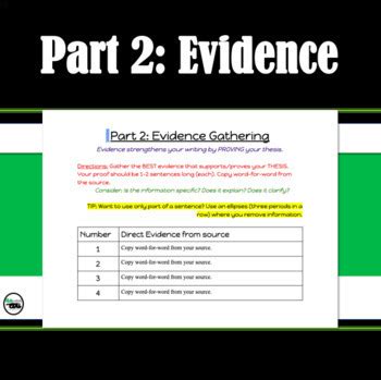 MLA Writing Graphic Organizer By Illuminating Literacy TPT