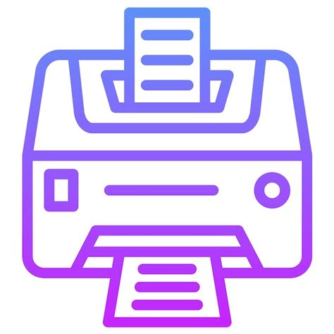 premium vector printer vector icon illustration of electronic devices