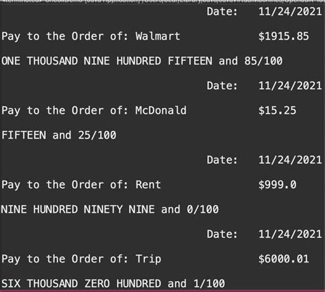 Solved Do A Program That Displays A Simulated Writing Check Chegg