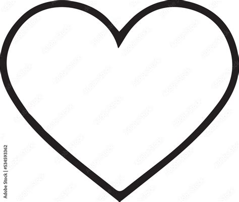 Heart Symbol Of Love And Valentines Day Icon Isolated Stock Vector