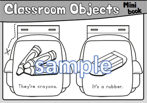 Classroom Objects Set Eslchallenge