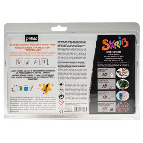 Pébéo Skrib Paint Acryl Marker Set 12 Tlg Kaufen Bei Obi