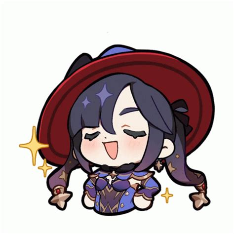 Genshin Impact Emote Sticker Genshin Impact Emote Mona Discover And Share Gifs