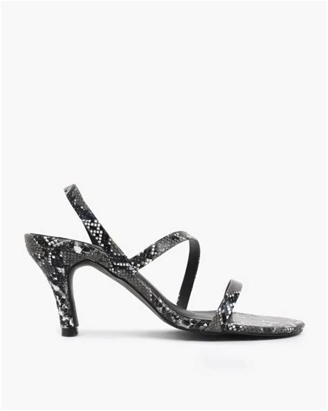 Reptilian Pattern Strappy Stilettos Jiomart
