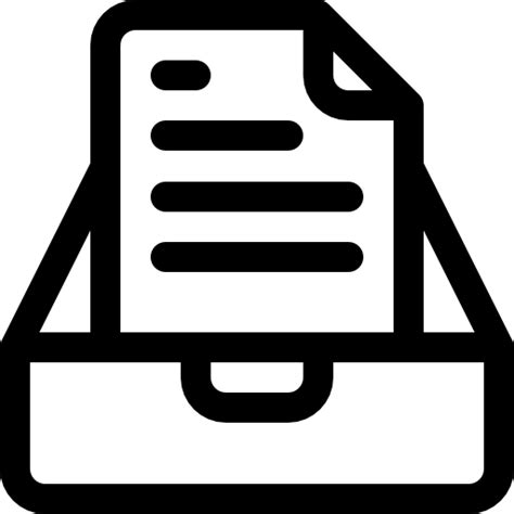 Outbox Basic Rounded Lineal Icon