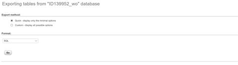 how can i import export databases combell support