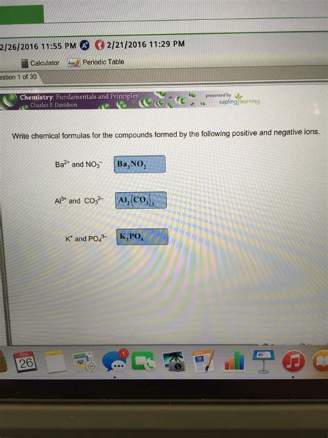 Solved Estion 1 Of Calculator Pm Periodic Table 11 29 Pm