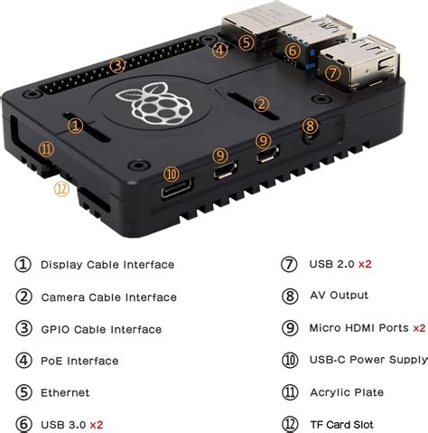 Buy Raspberry Pi 4 Case Cnc Ultra Thin Aluminum Alloy Metal Passive