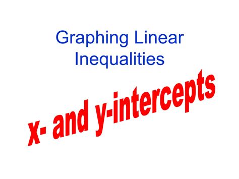 Graphing Linear Inequalities Ppt Graphing Linear Inequalities Ppt