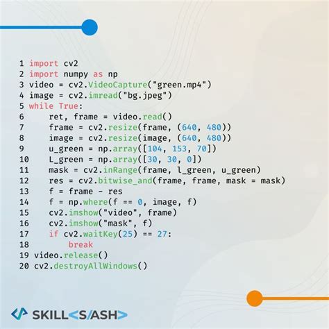Replace Green Screen Using Python Interview Questions No Worries