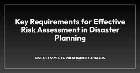 Risk Assessment And Vulnerability Analysis • Disaster Shiksha