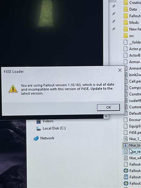 update not working r f4se