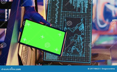 Vertical Video Hacker Using Vpn On Mockup Tablet Stock Video Video Of Computer Cyber 297748623